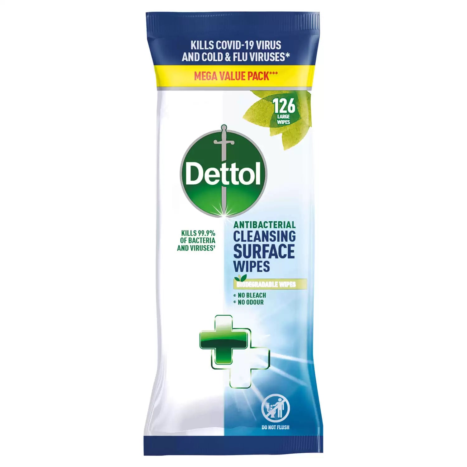 Dettol Antibacterial Wipes 126 Pack – Care-Supplies