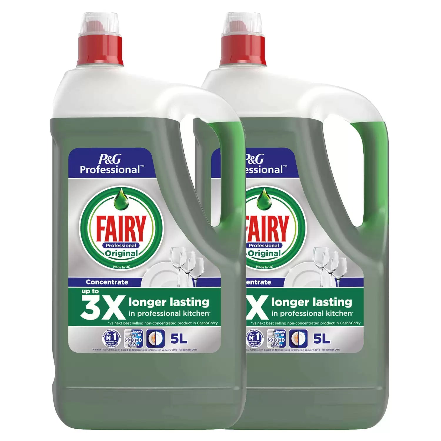 Fairy Washing Up Liquid 5 Litre 2 Pack – Care-Supplies