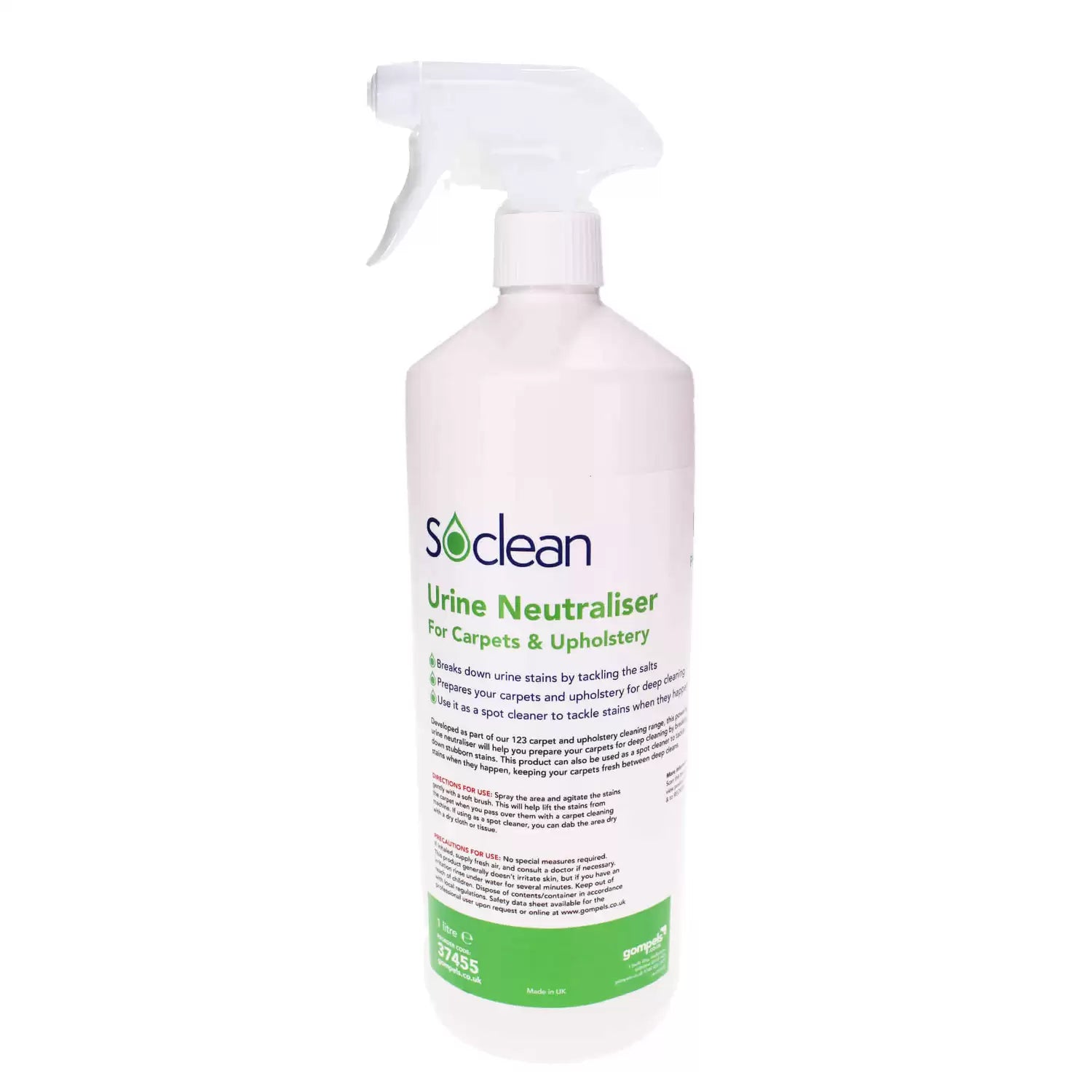 Soclean Urine Neutraliser Spot Cleaner 1 Litre 6 Pack – Care-Supplies