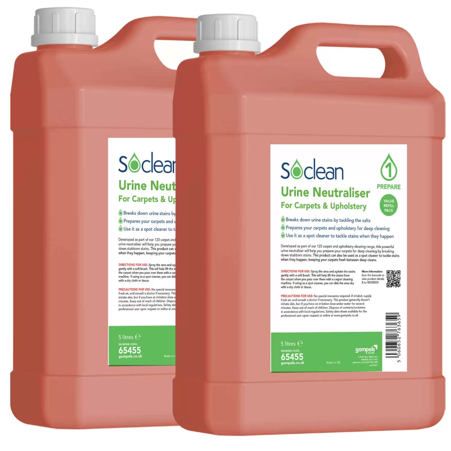 Soclean Urine Neutraliser 5 Litre 2 Pack – Care-Supplies