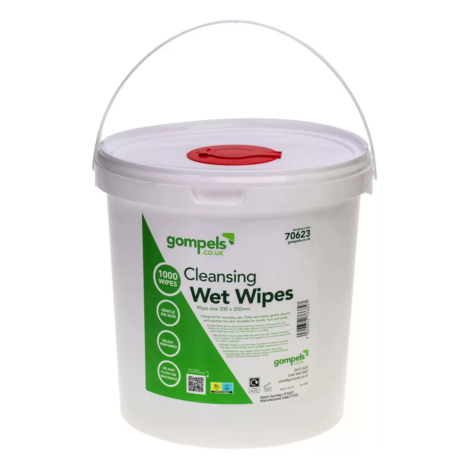 Gompels Cleansing Wet Wipes 1000 Pack – Care-Supplies