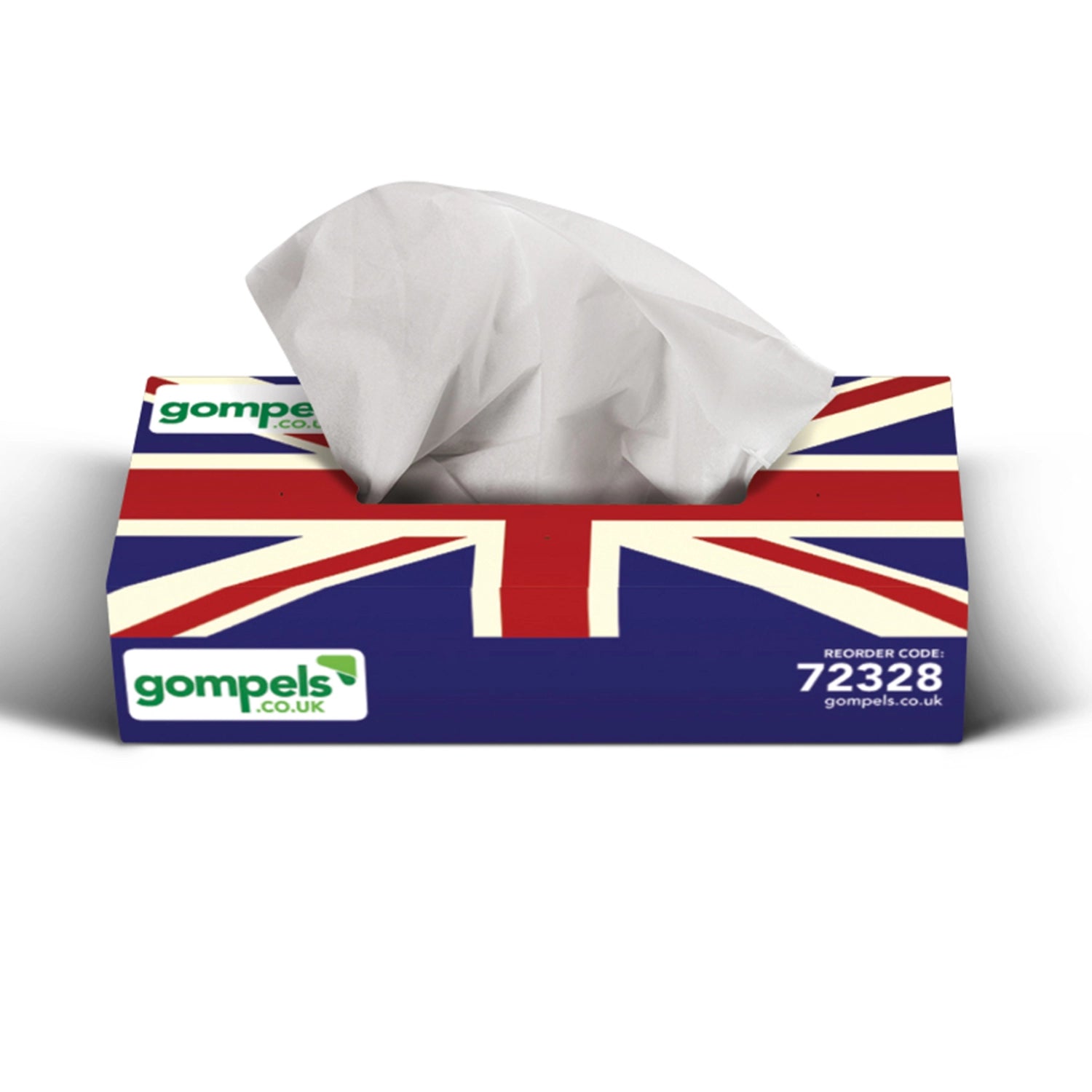 Soclean Union Jack Facial Tissues 2ply 36 x 100 – Care-Supplies