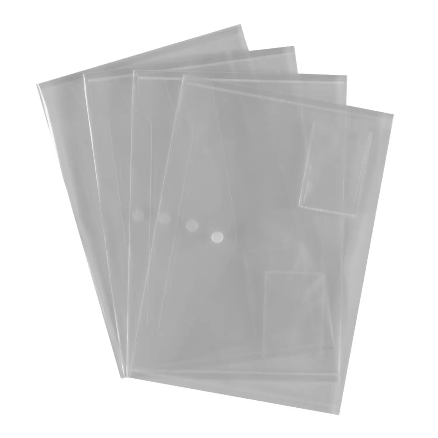 A4+ Popper Wallets Clear 5 Pack – Care-Supplies