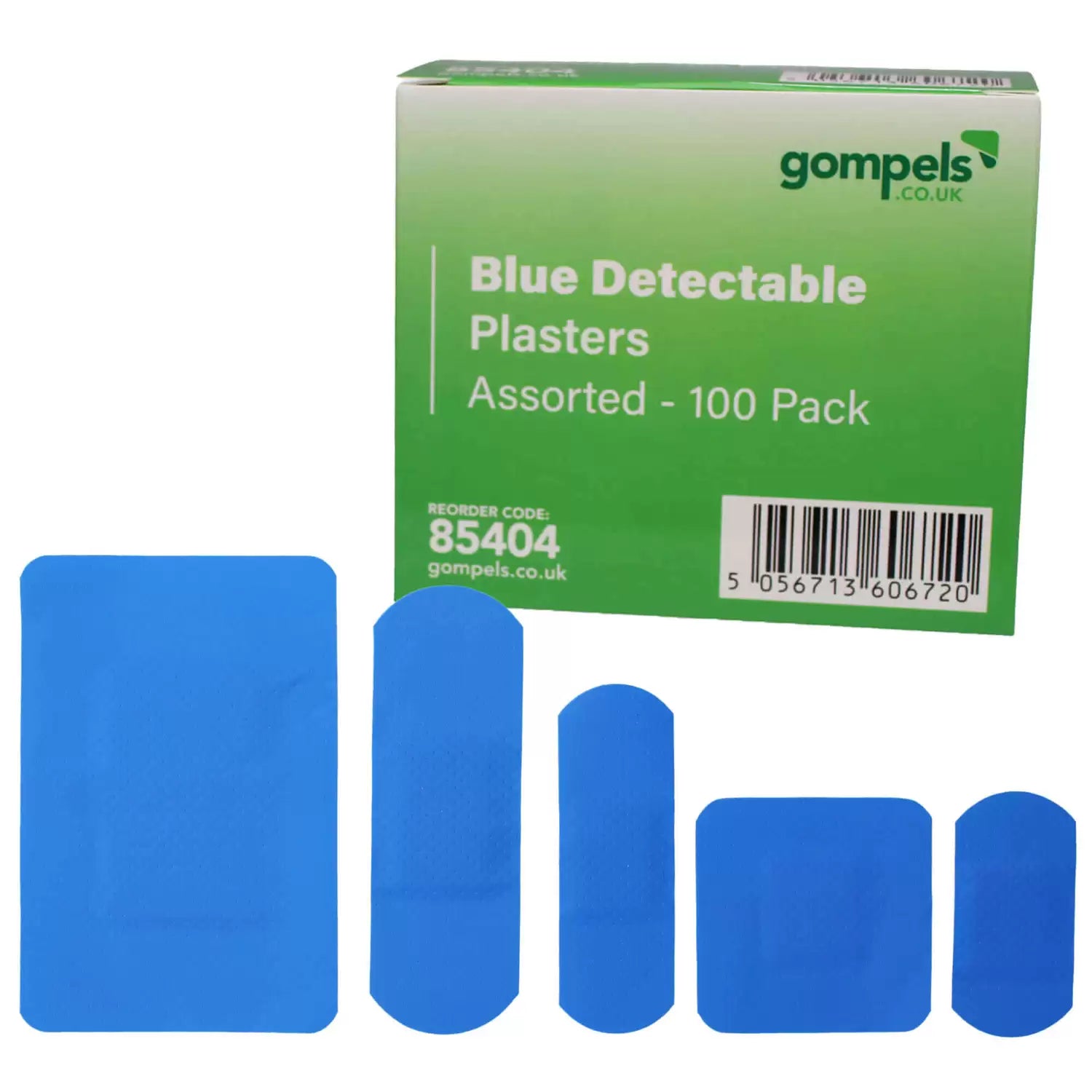 Blue Detectable Plasters Assorted 100 Pack – Care-Supplies
