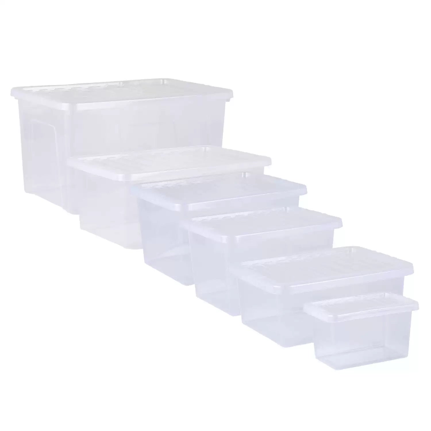 Wham Storage Box and Lid Clear 5 Pack – Care-Supplies